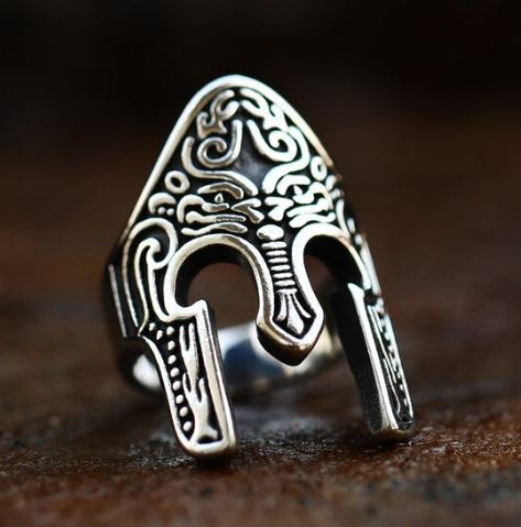 Roman Helmet Stainless Steel Rings – BKB Custom Gifts